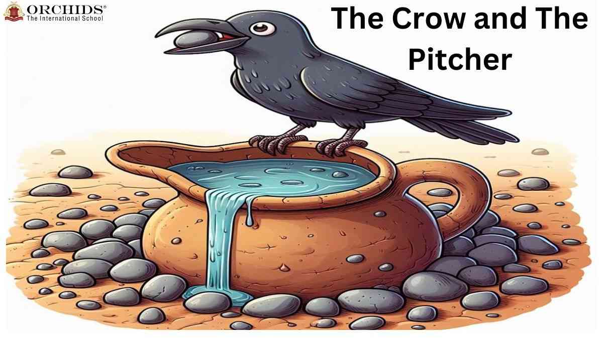 The Crow and The Pitcher Story For Kids With Moral | ORCHIDS