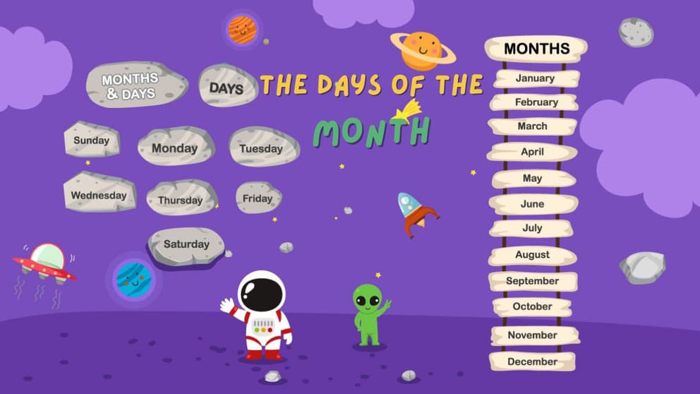 The days of the month poem for kids to explore the Months with Fun ...