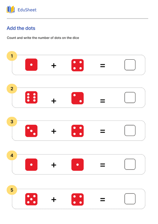Add the dots Worksheets | Free Download at Orchids International