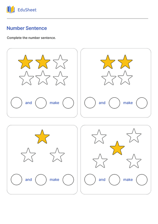 Number Sentence Worksheets | Free Download at Orchids International
