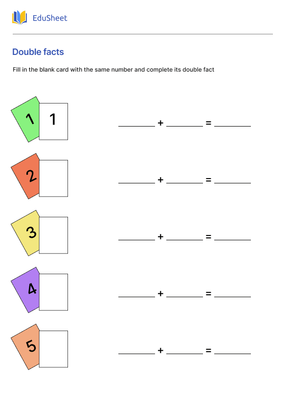 Double facts Worksheets | Free Download at Orchids International